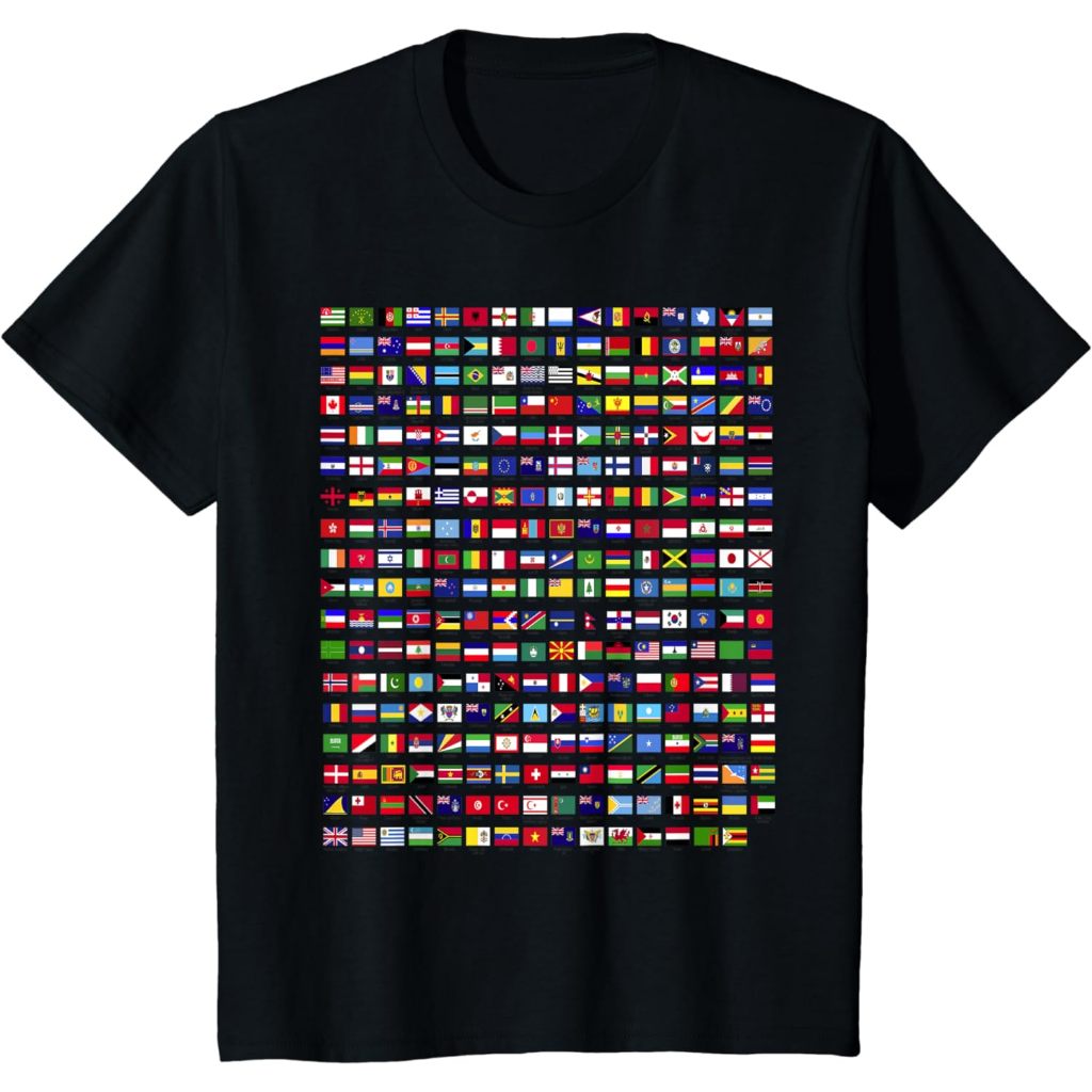 Premium Distro Children's T-Shirt Flags of the Countries of the World ...