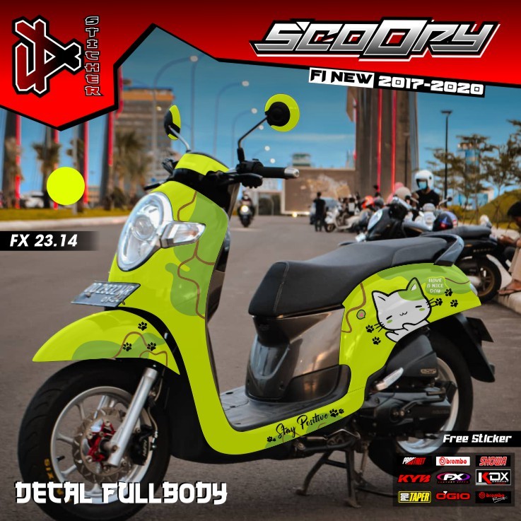 Newest Decal Sticker for Honda Scoopy Fi 2017 2018 2019 Fullbody Scoopy ...