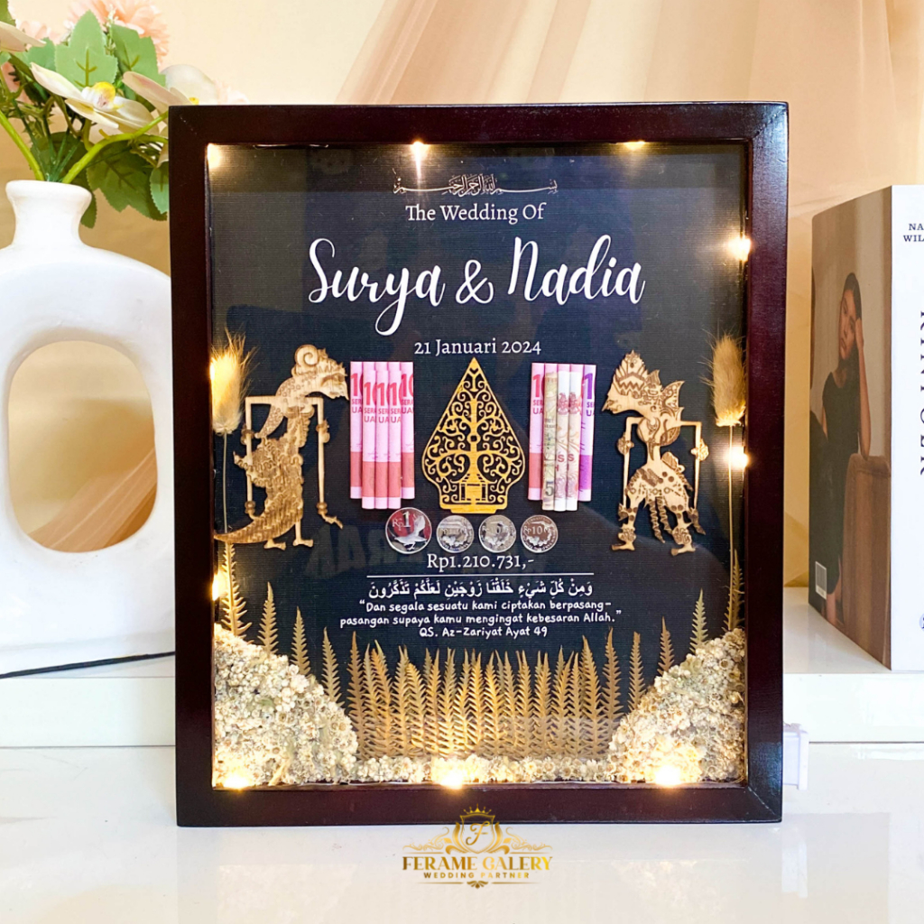 Puppet Wedding Dowry Frame 30x40 - Javanese Wedding Dowry Frame ...