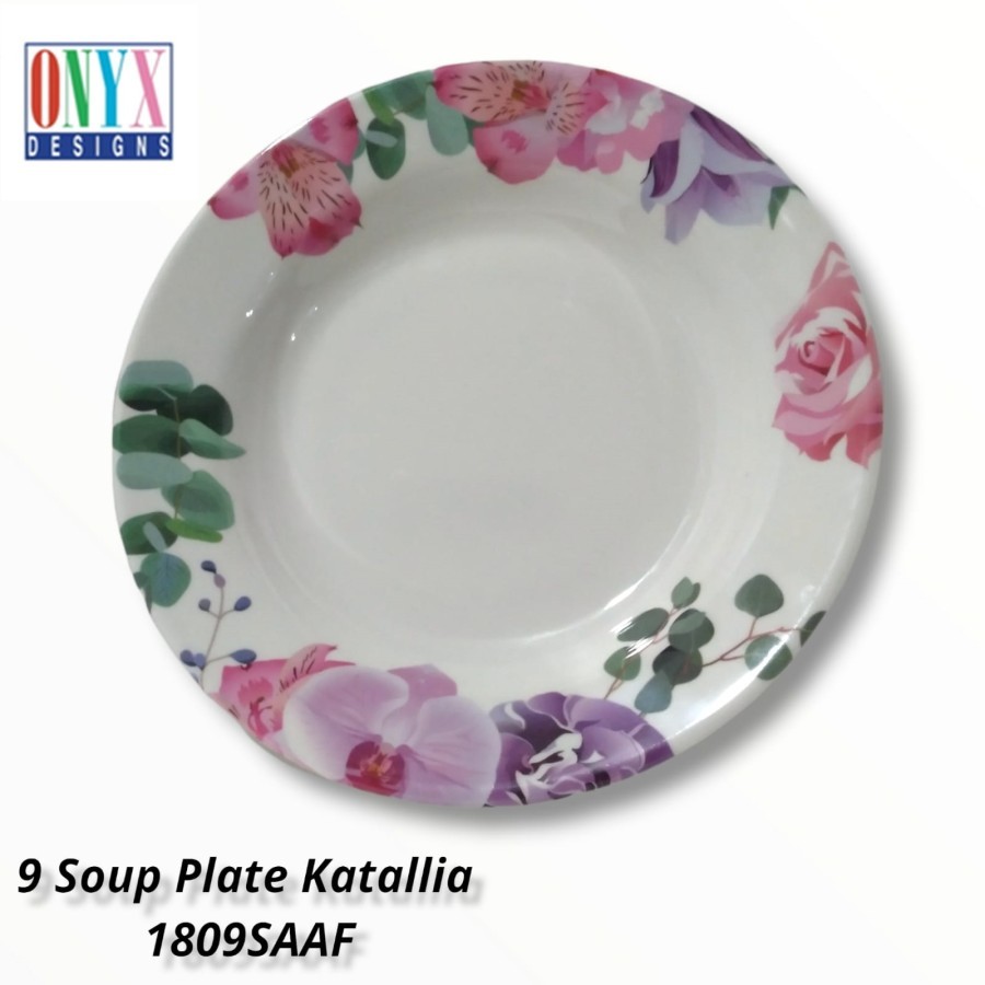 Melamine CONCAVE DINNER PLATES VARIOUS MOTIFS SEIV by ONYX | Shopee ...