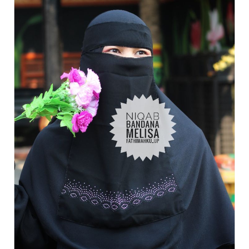 Niqab Bandana Melisa/Veil Niqob Chiffon Couple Child and Mother Viral ...