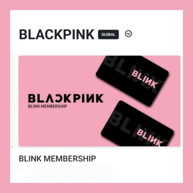 Blackpink GLOBAL OFFICIAL FANCLUB BLINK MEMBERSHIP ONLY & KIT | Shopee ...