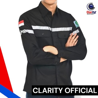 KEMEJA Long Sleeve Safety Uniform Free Badge Flag and Safety - Safety ...