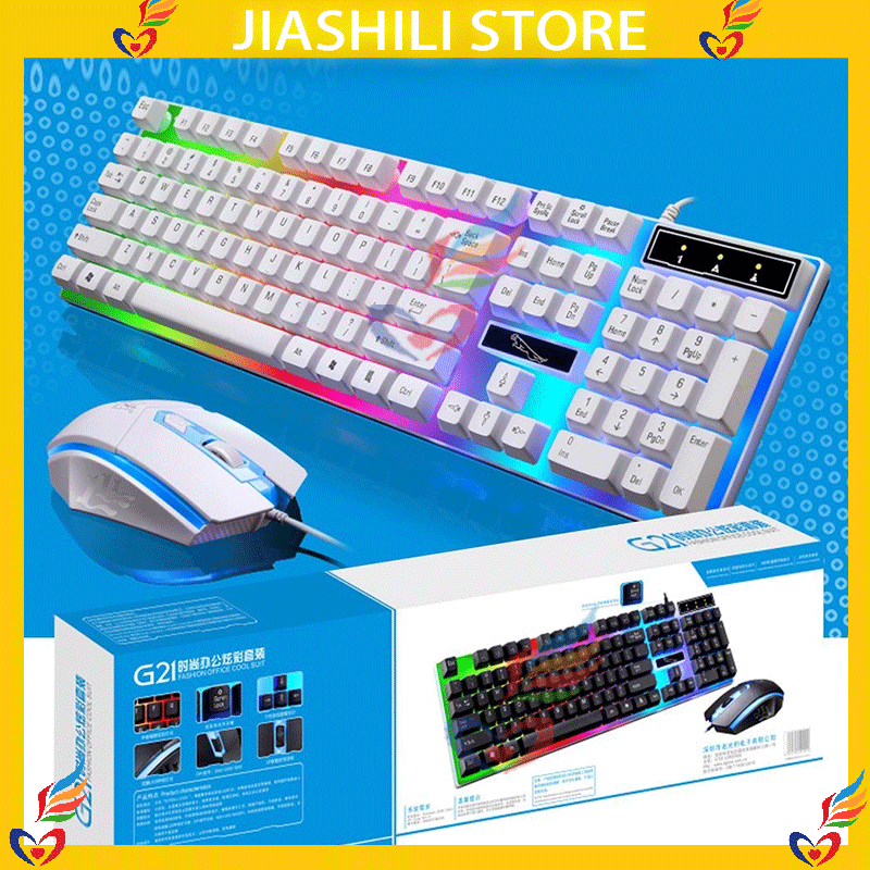 Jiashili ( ORIGINAL ) GAMING keyboard PACKAGE + USB MIXIE GAMING Mouse ...