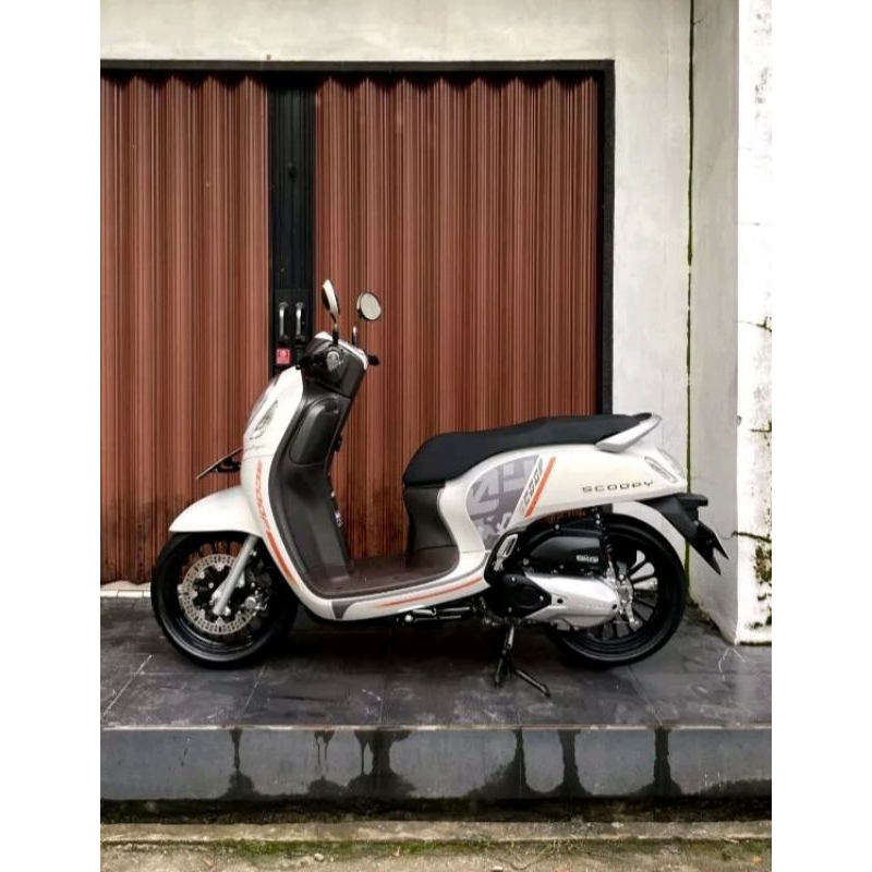 SCOOPY STRIPING 2021- 2023 TRANSPARAN CUSTOM 021 STICKER TRANSPARENT ...