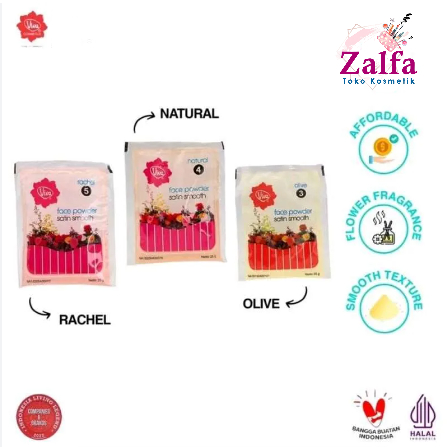 Viva Face Powder Satin Smooth Sachet/Viva Powder Refill 15g/ 25g ...