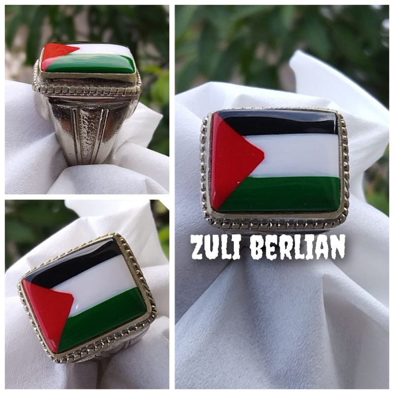 Palestine Flag Agate Ring Box model | Shopee Philippines