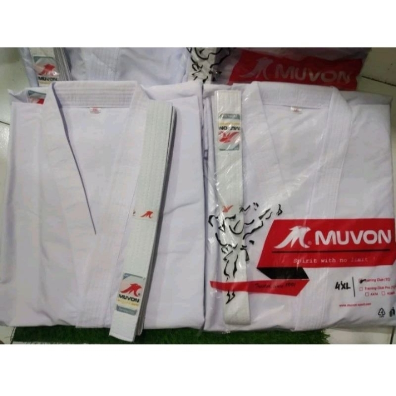 Muvon TC Karate Shirt free Forki Logo & Belt complete 1 set | Shopee ...