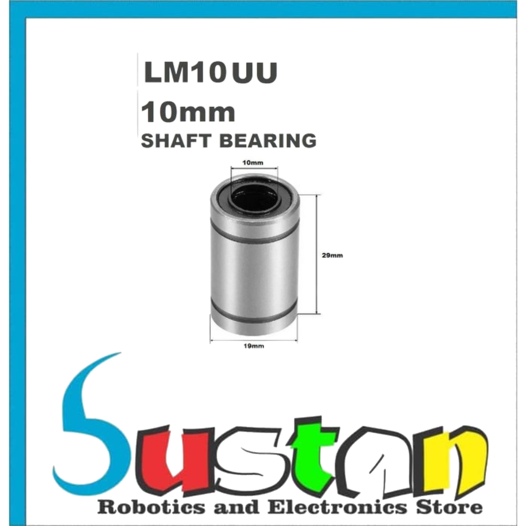 LM10UU LINEAR BALL BEARING 10MM SLIDING BUSHING LACHER CNC 3D PRINT ...
