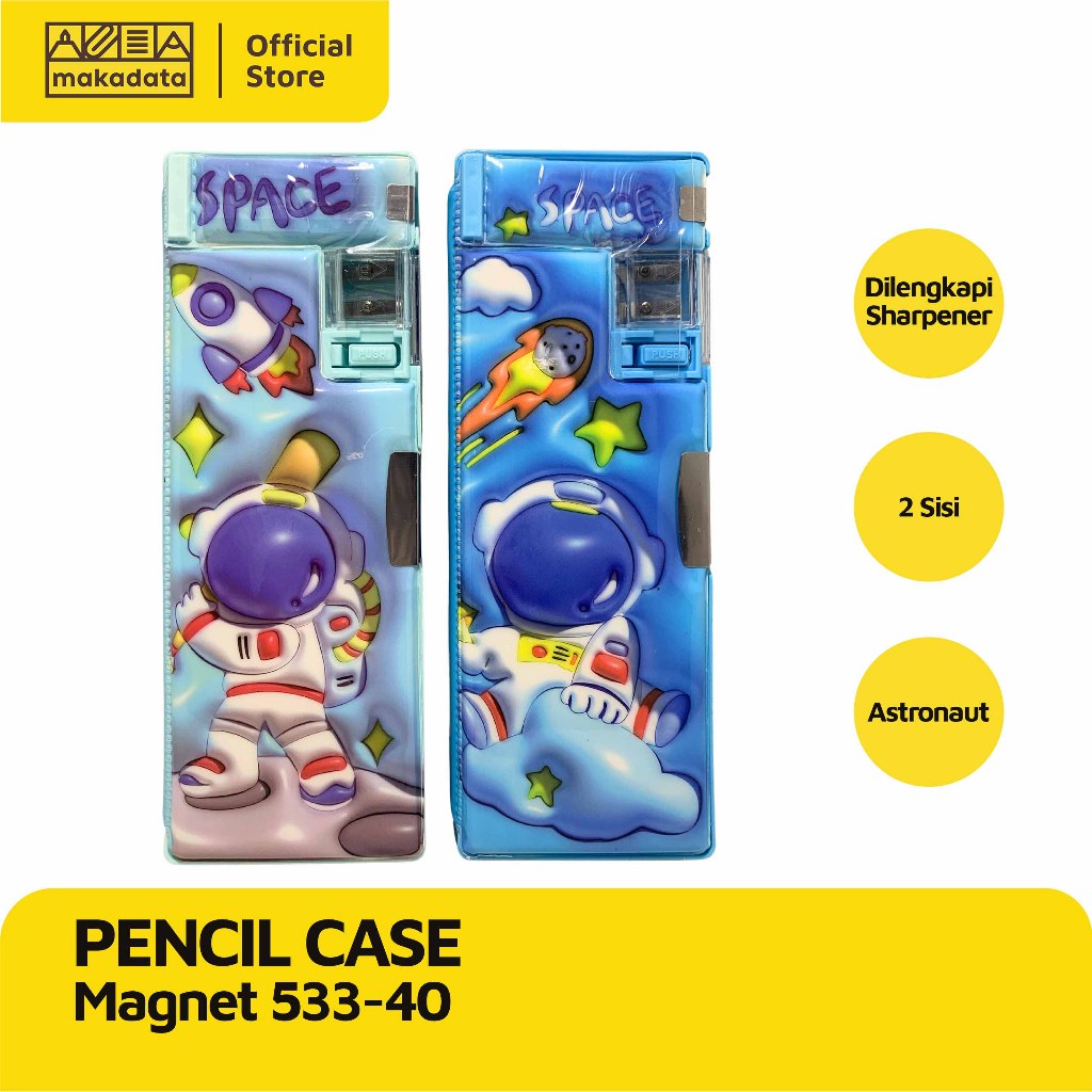 PENCIL CASE / MAGNETIC PENCIL CASE 533-40 ASTRONAUT (1 PCS) | Shopee ...