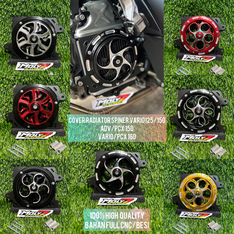 RADIATOR SPINNER COVER VARIO 125/150 PCX ADV 150/160 NMAX AEROX ...