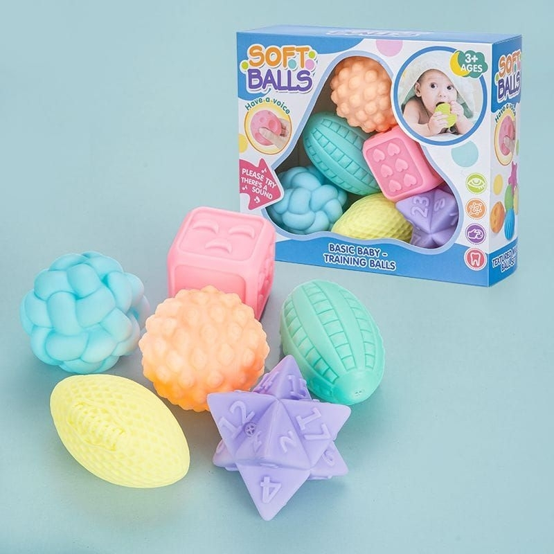 BABY SENSORIC BALLS BABY RUBBER BALLS TOYS BABY SENSORY TOUCH HAND BALL ...