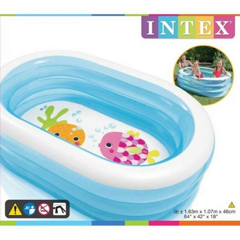 Intex 57482 Oval Swimming Pool (1.63m x 1.07m x 46cm) | Shopee Philippines