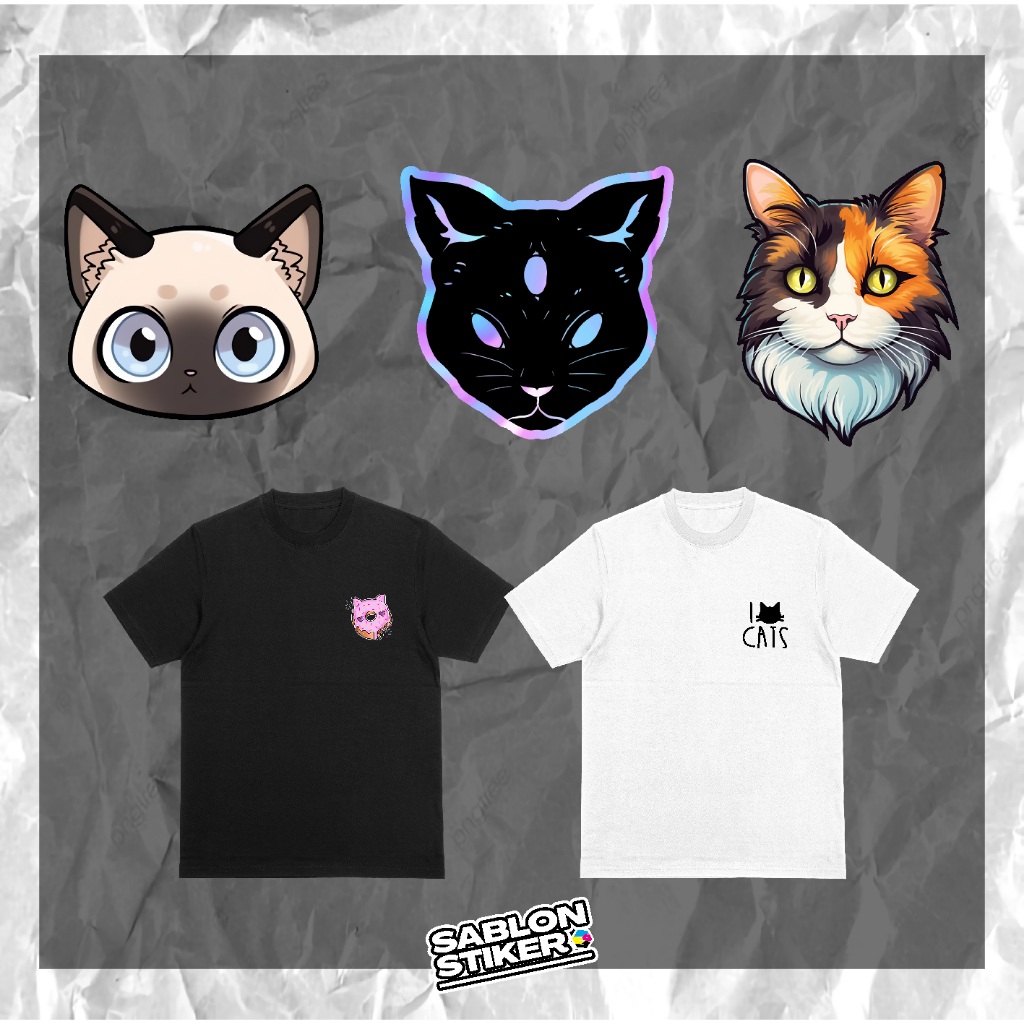 Dtf Sticker Screen PRINTING LOG DTF PRINTING Cat Theme VOL.2 | Shopee ...