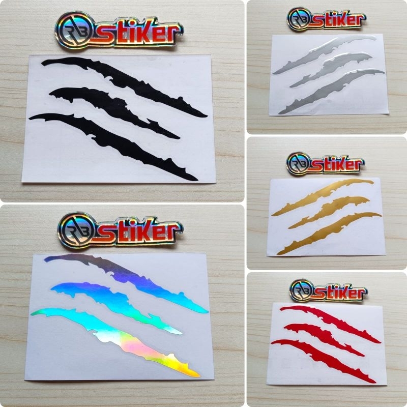 Viral monster claw Sticker 12x8,5cm car motorbike claw Sticker | Shopee ...