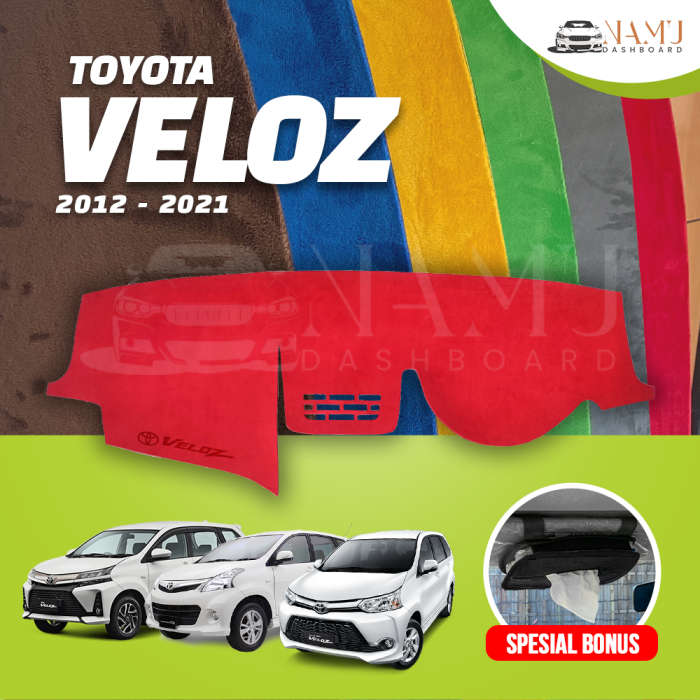 Veloz Car DASHBOARD Fur Pad - TOYOTA AVANZA 2012 2013 2014 2015 2016 ...