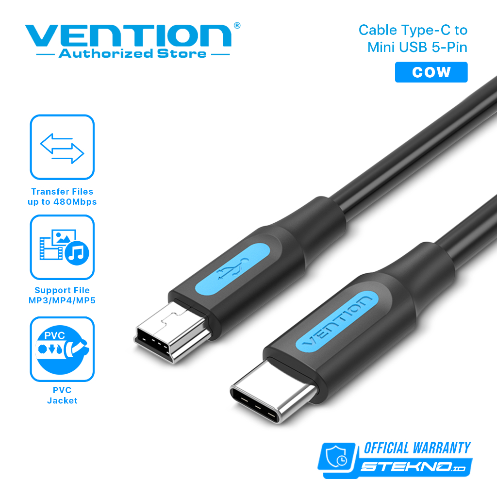 Vention Usb Cable Type C to Mini Usb 5pin | Shopee Philippines