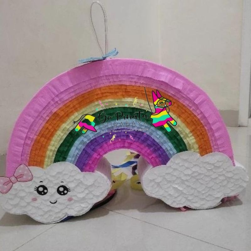 Pinata Cloud pinata rainbow pinata Birthday rainbow | Shopee Philippines