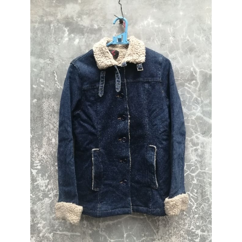 Trucker Sherpa Culture Denim Jean Jacket | Shopee Philippines