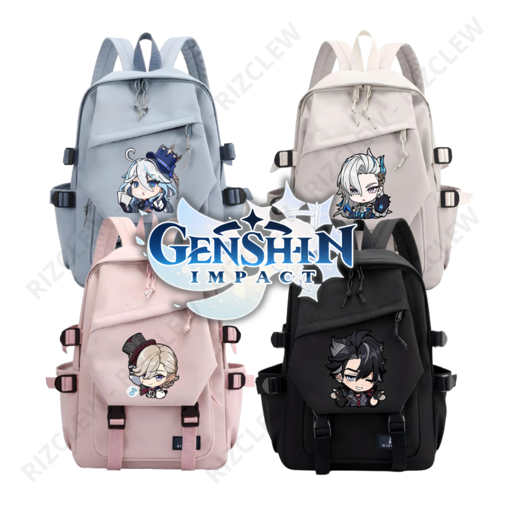 Koyabags - Genshin Impact Motif School Backpack for Boys Girls / Large ...