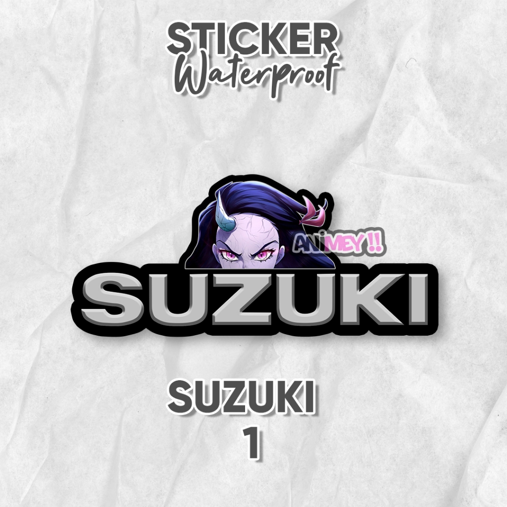 Nezuko Suzuki Logo Sticker / Waterproof Anime Sticker | Shopee Philippines