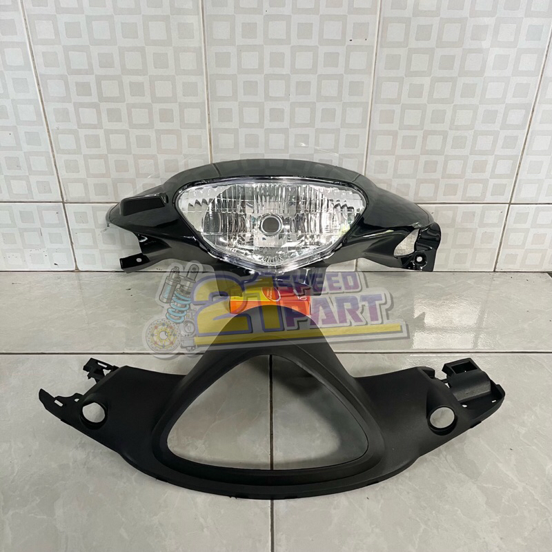 HITAM Yamaha Mio Sporty Old Front and Rear Shell Head Cover Package ...