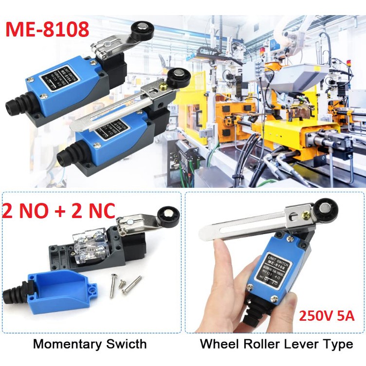 Limit Switch Momentary Roller Arm Lever Wheel Switch ME8108 ME-8108 | Shopee Philippines