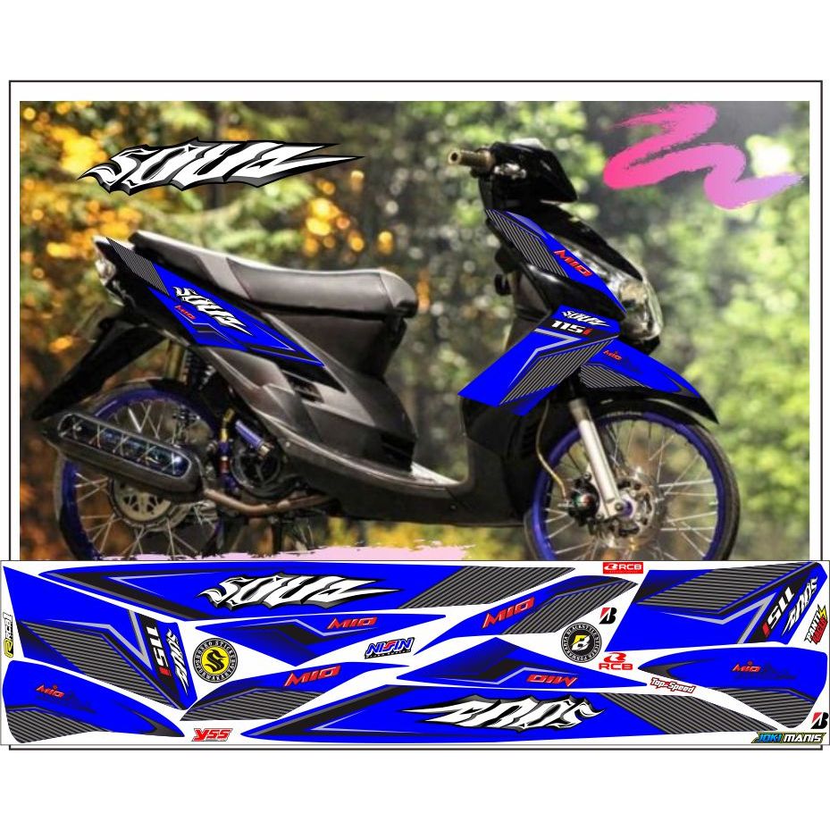 Mio Soul Karbu Sticker / Old - Standard Mio Soul Karbu Striping Sticker ...