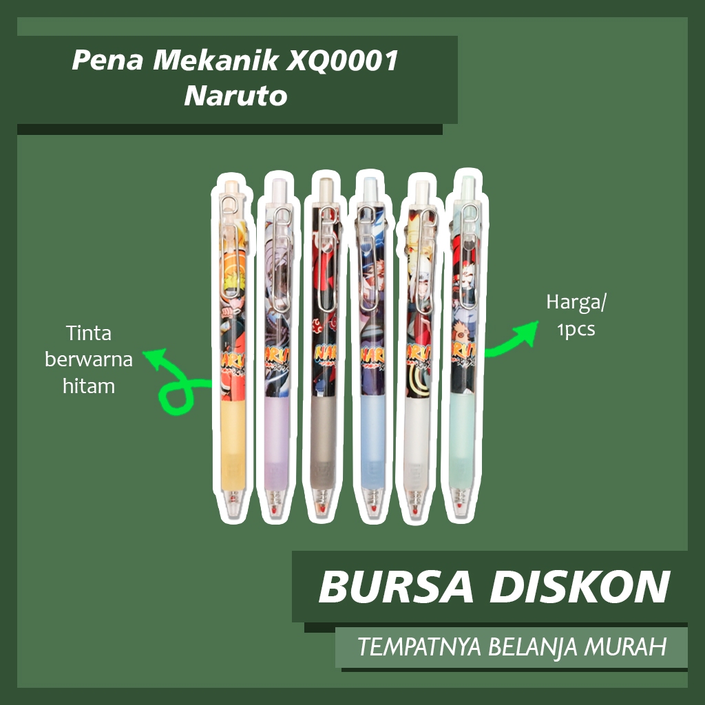 Mechanical Pen XQ0001 Naruto Ballpoint Pen Ink Naruto Boruto Jiraya ...