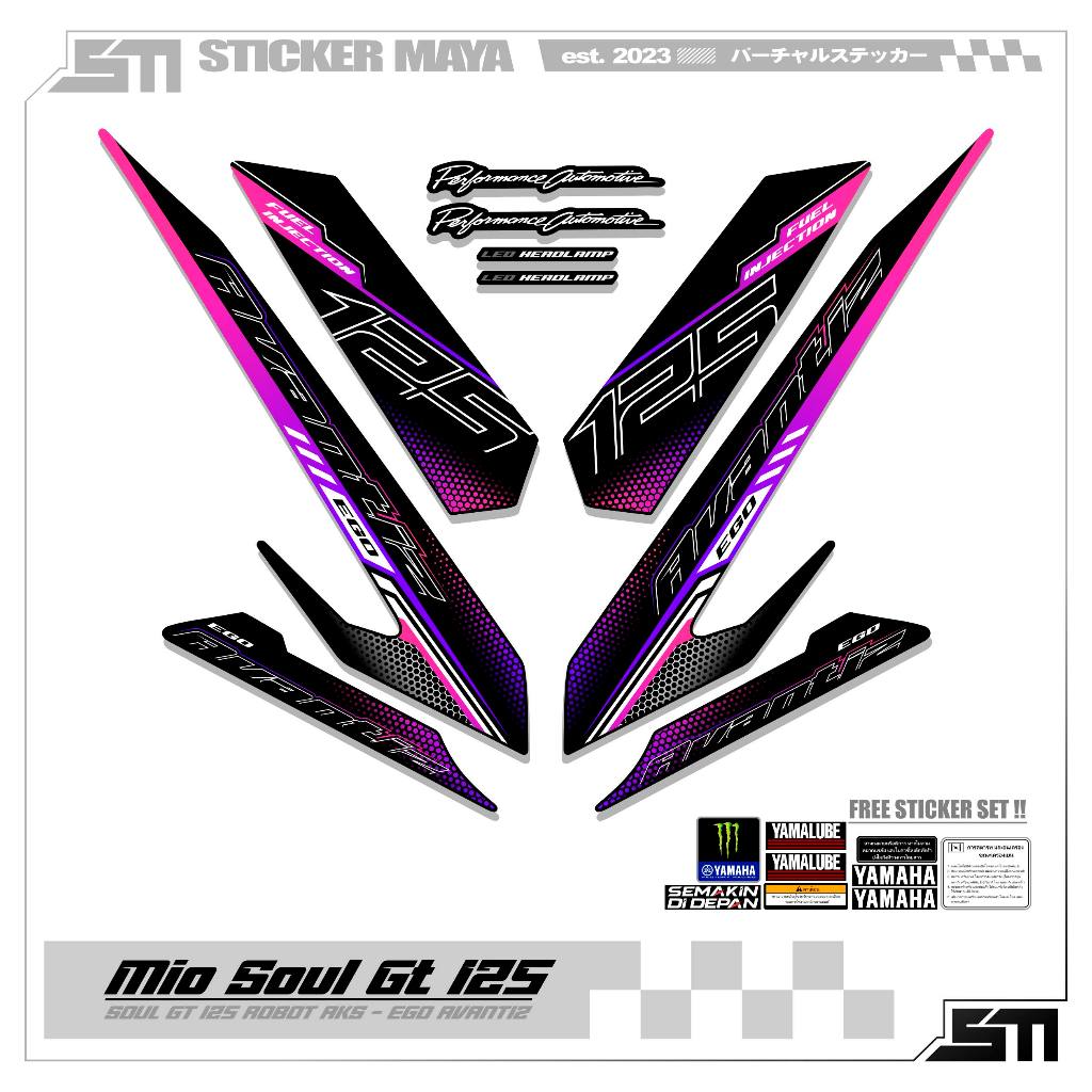 Striping MIO SOUL GT 125 MOTIF X3 /EGO AVANTIZ / BLUECORE / ROBOT/ MIO ...