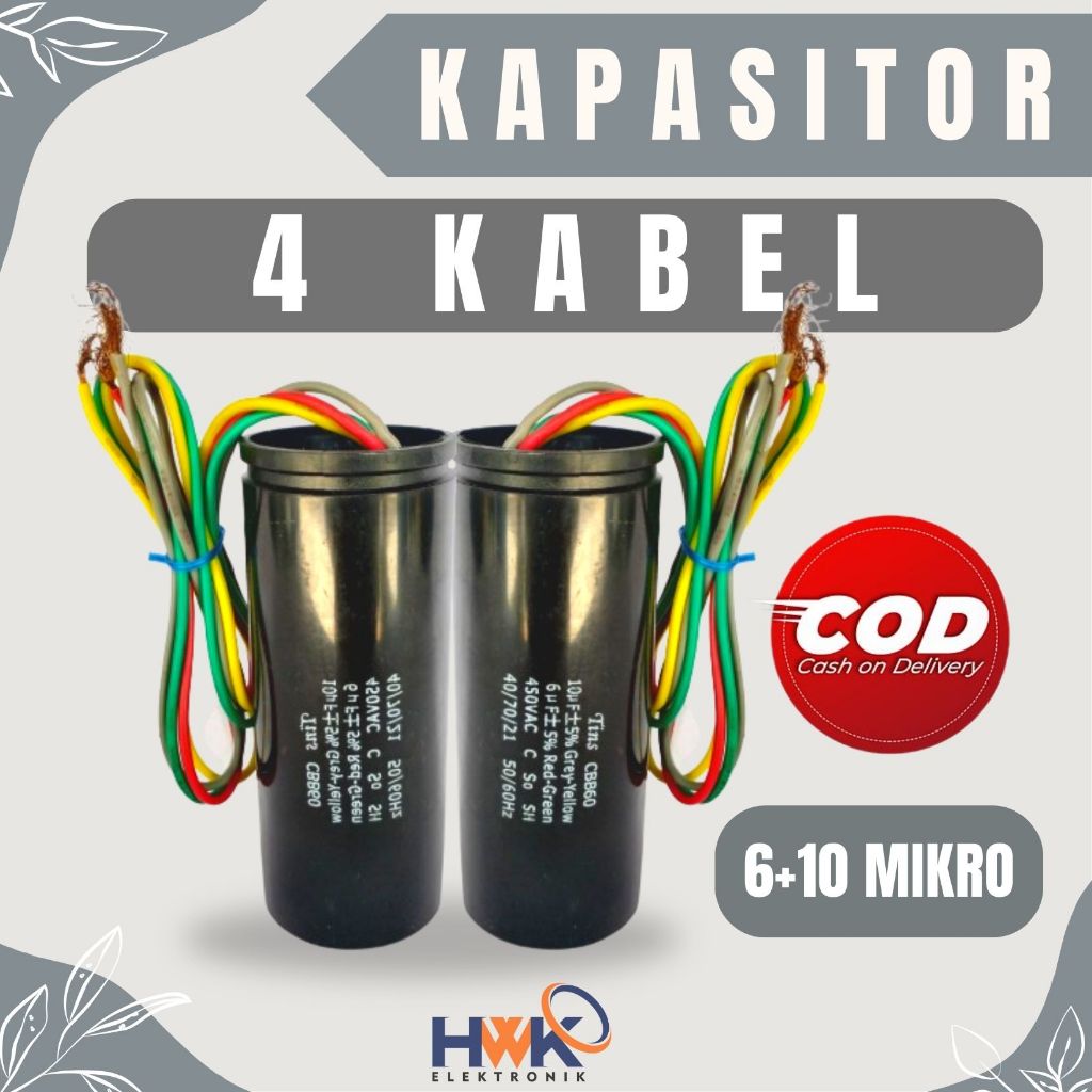 MESIN 4-wire Capacitor/4-Wire Capacitor 6+10 Micro/4-Wire Washing ...