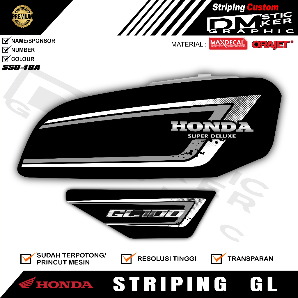 Striping GL 100/125 HOLOGRAM VARIATIONS CODE SSD-018 | Shopee Philippines
