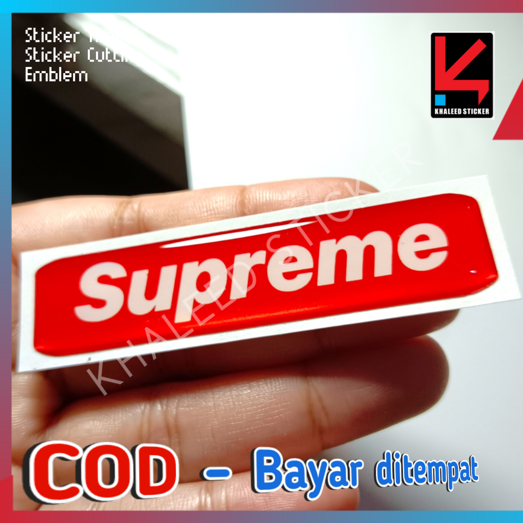Supreme EMBLEM STICKER FILTER BOX BOOST STICKER REPLACEMENT ESP EMBLEM ...