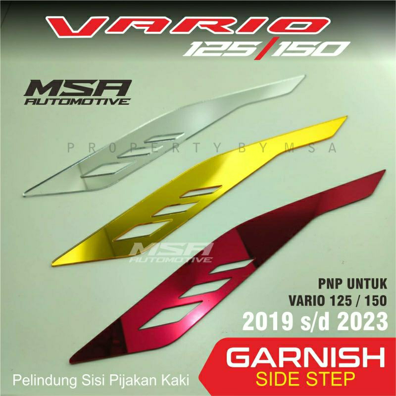 Garnish SID STEP Side Footrest GARNISH HONDA VARIO NEW 125 | Shopee ...