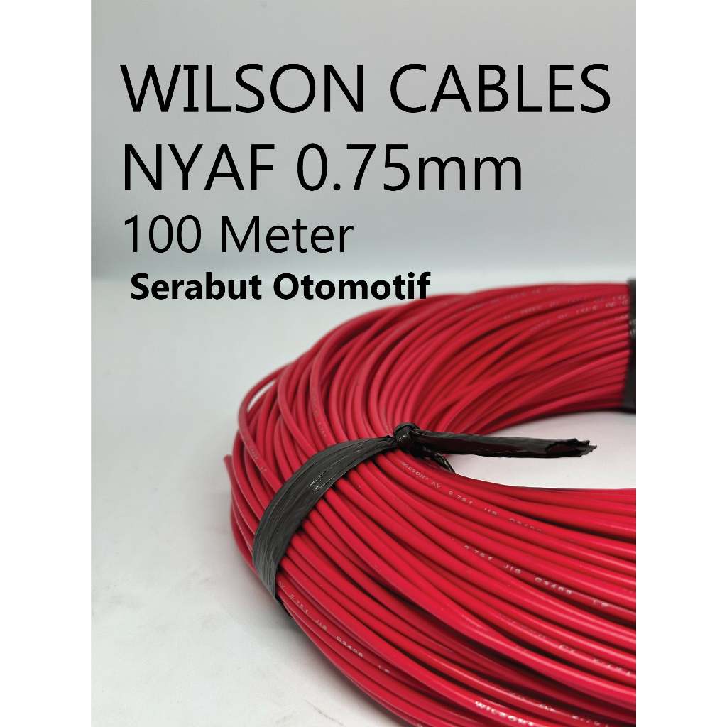 Nyaf 0.75 Wilson Cables 100 Meters Red AVF Automotive Fiber Cable ...