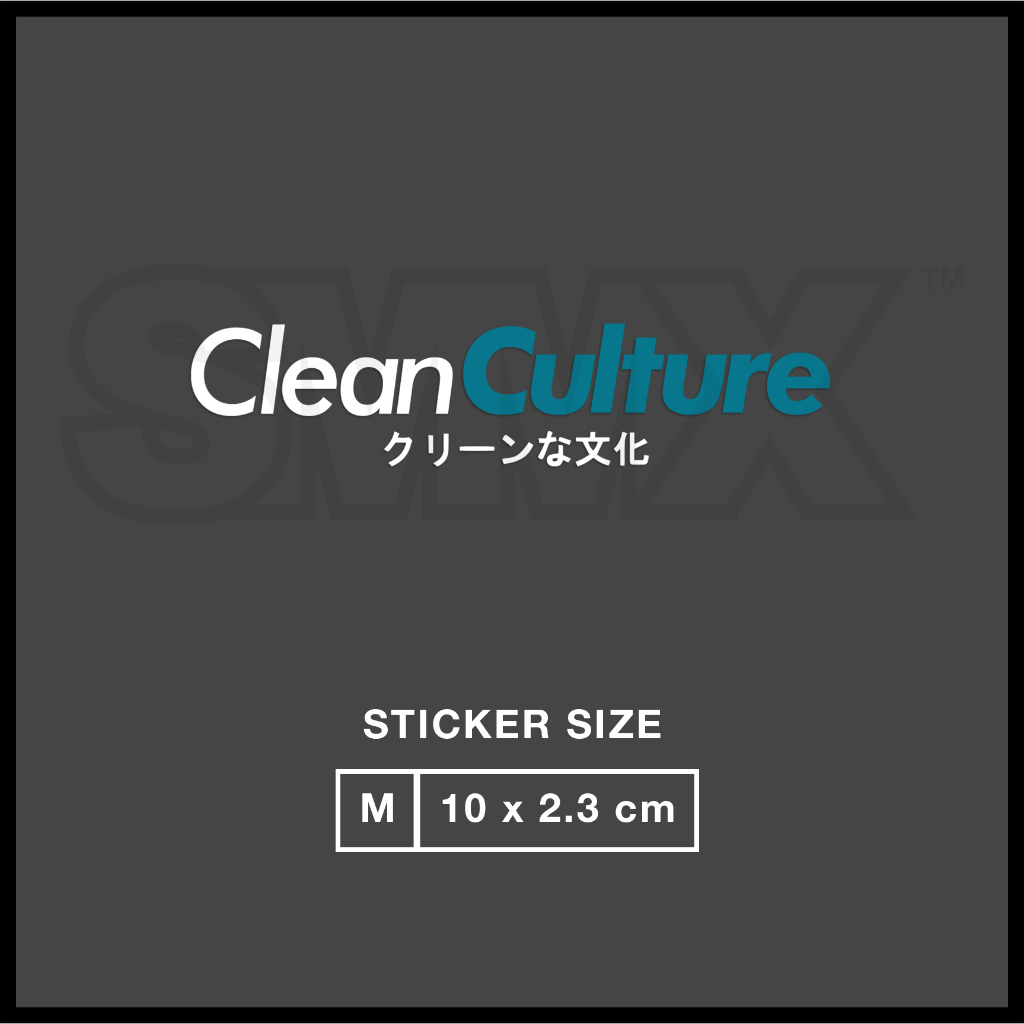 Cutting Sticker Clean Culture Sticker | Shopee Philippines