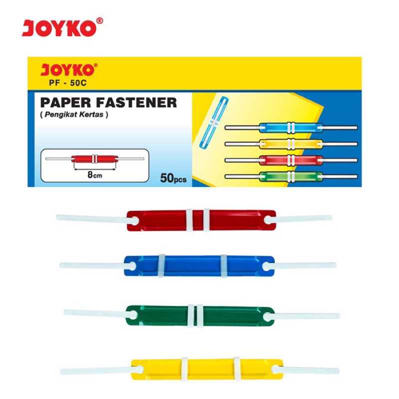 Joyko PF-50C Color Paper Fastener Paper 1 Box 50 Pcs | Shopee Philippines