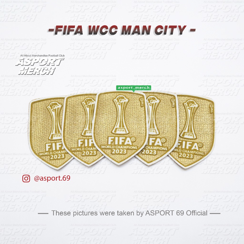 Patch WCC FIFA WORLD CUP CLUB 2023 M4N CITY PATCH JERSEY CWC CITY 2023 ...