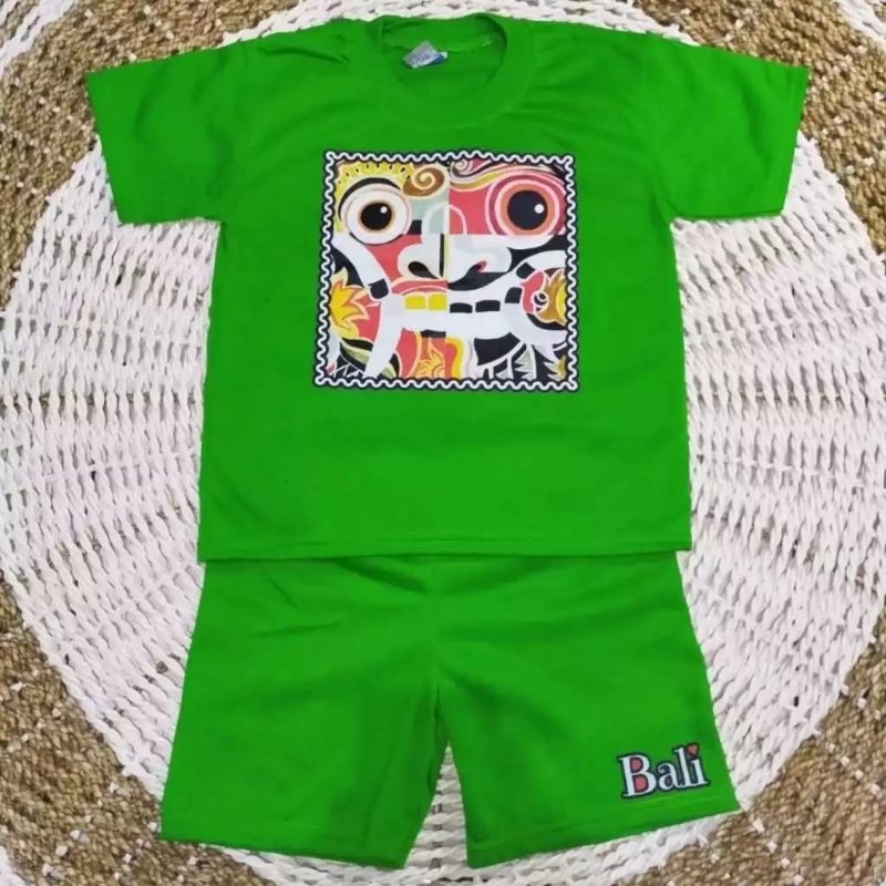 T-shirt sets for boys and girls aged 2 - 7 years Latest Balinese barong ...