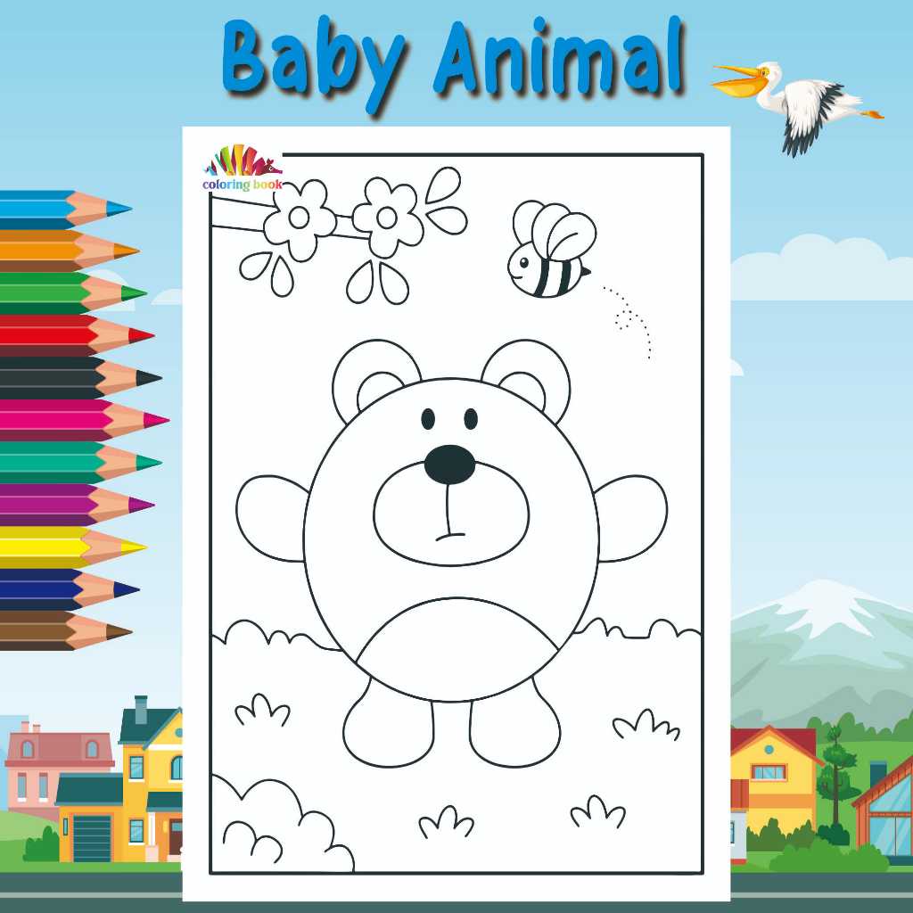Coloring Paper/COLORING/Drawing Paper/BABY ANIMAL/COLORING Paper For ...