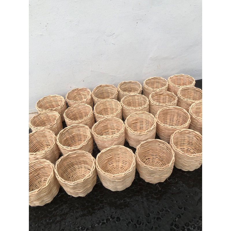 Cute 10cm MINI RATTAN BASKET | Shopee Philippines