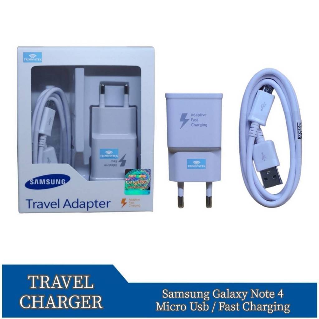 Original Samsung Galaxy Note 4 Micro Usb Fast Charging Travel Charger ...