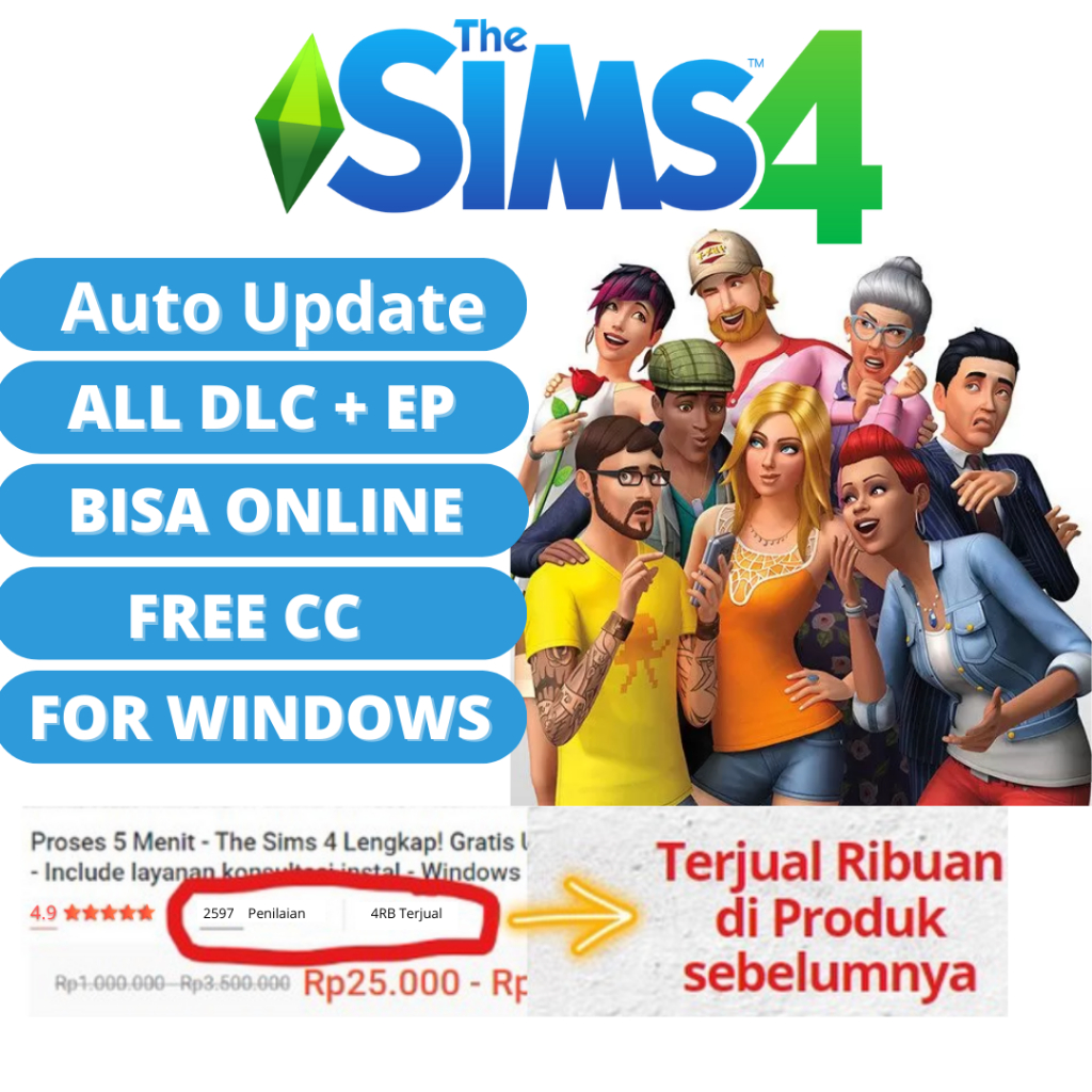 The sims 4 FullPack Free Latest Free CC Update 2024 | Shopee Philippines
