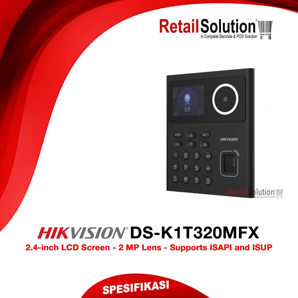 Access Control Fingerprint Face RFID Card - Hikvision DS-K1T320MFX ...