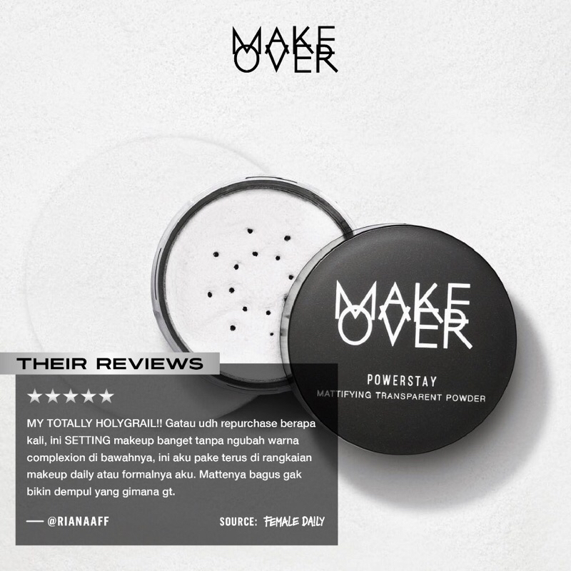 Make OVER Powerstay MATIFYING Transparent Powder | Shopee Philippines