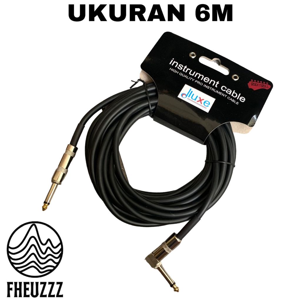 Original DLUXE Acoustic Electric Bass Bass Guitar Jack Cable Size 3 ...