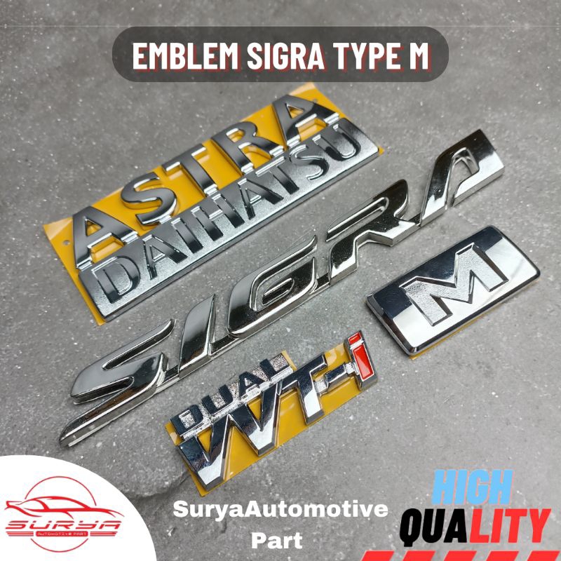 Original Sigra Type M Rear Trunk Emblem Logo | Shopee Philippines