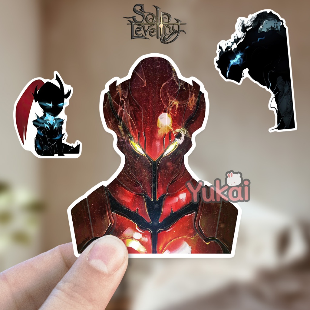 Premium Solo Leveling Stickers, Igris, Waterproff Anime Stickers ...
