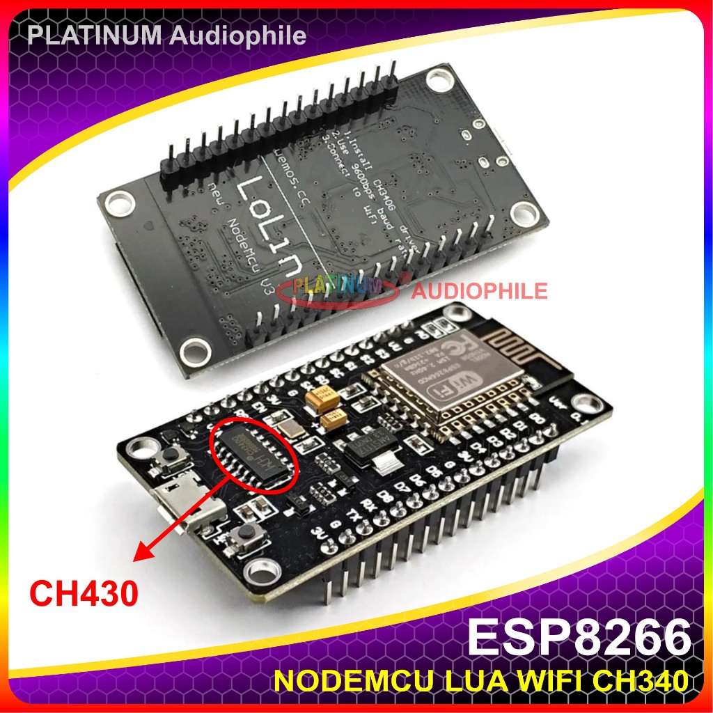 ESP8266 CH340 NODEMCU LOLIN LUA WIFI ESP 8266 ESP12 MODULE | Shopee Philippines