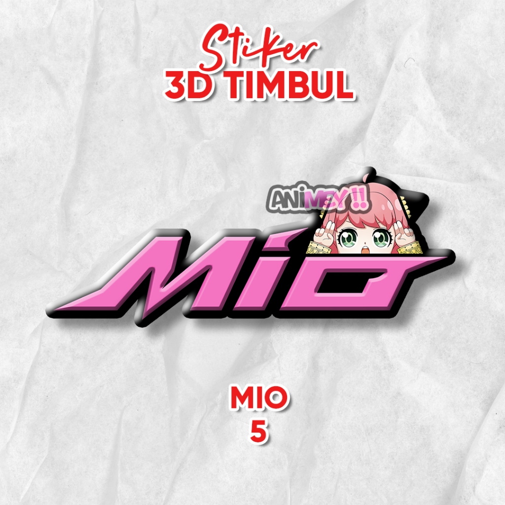 3d Embossed Anime Emblem Sticker Yamaha Mio Logo/Resin Anime Sticker ...